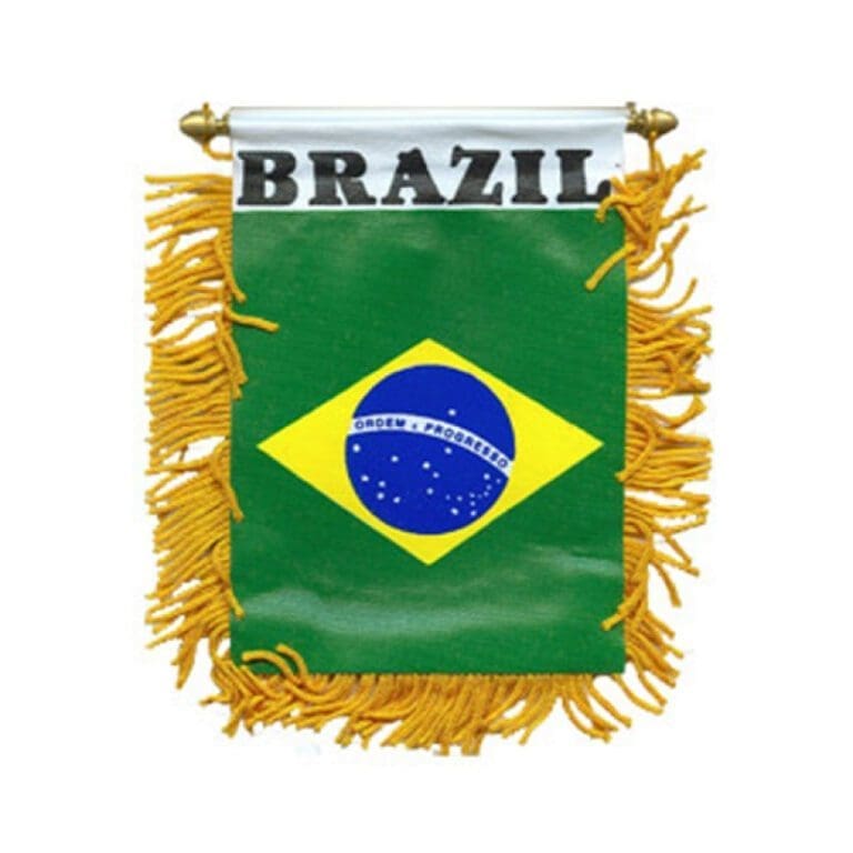 Brazil Flag - Mini Banner - Soccer Shop USA