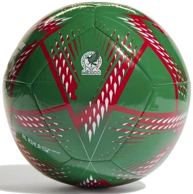 Red Adidas Soccer Ball