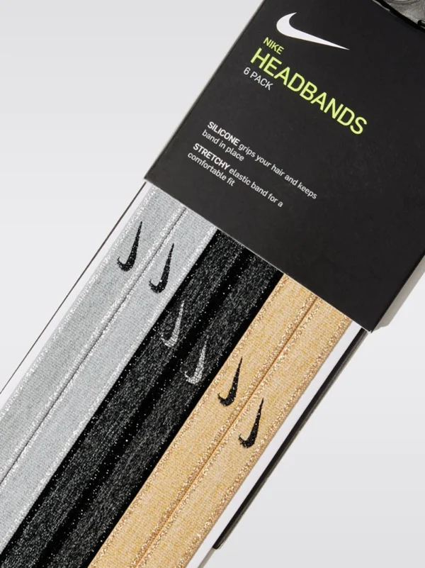 Nike Headbands - Gray/Black/Gold - Soccer Shop USA